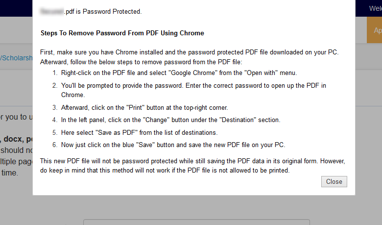 Steps To Make PDF File Non editable Using Chrome CommunityForce